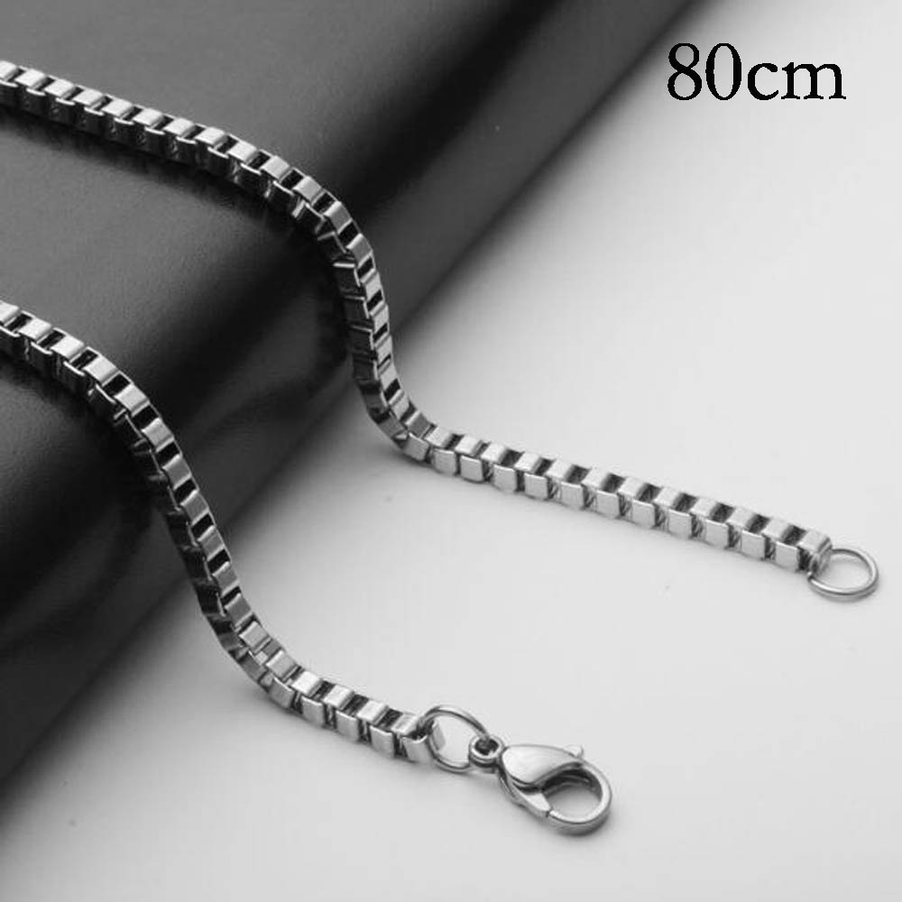 45CM Stainless steel chain necklace for men or women Jewelry ...